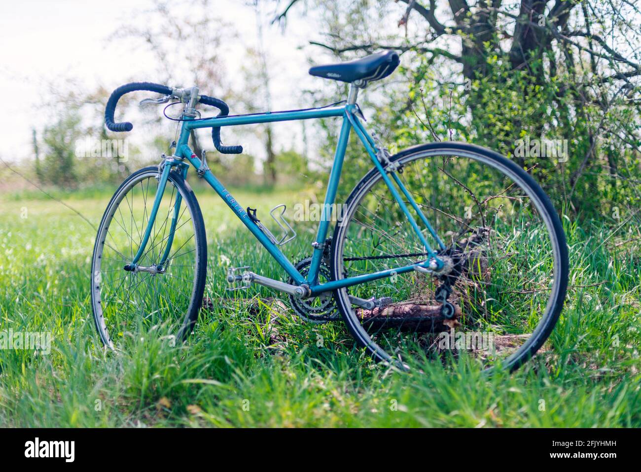 Classic racing bike Stock Photo - Alamy