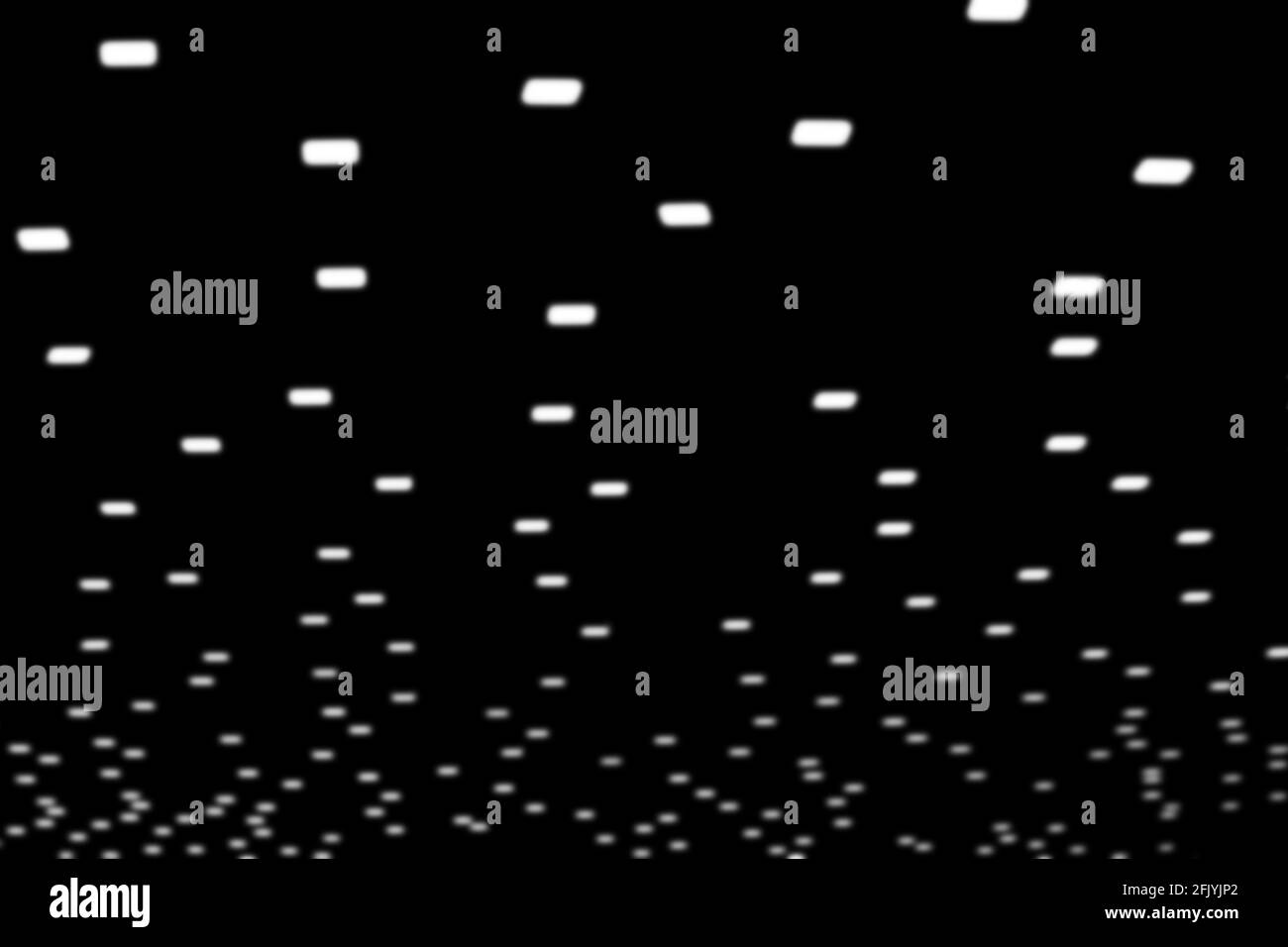 Blurred Squares with white Light on black ceiling dark background. Tech ...