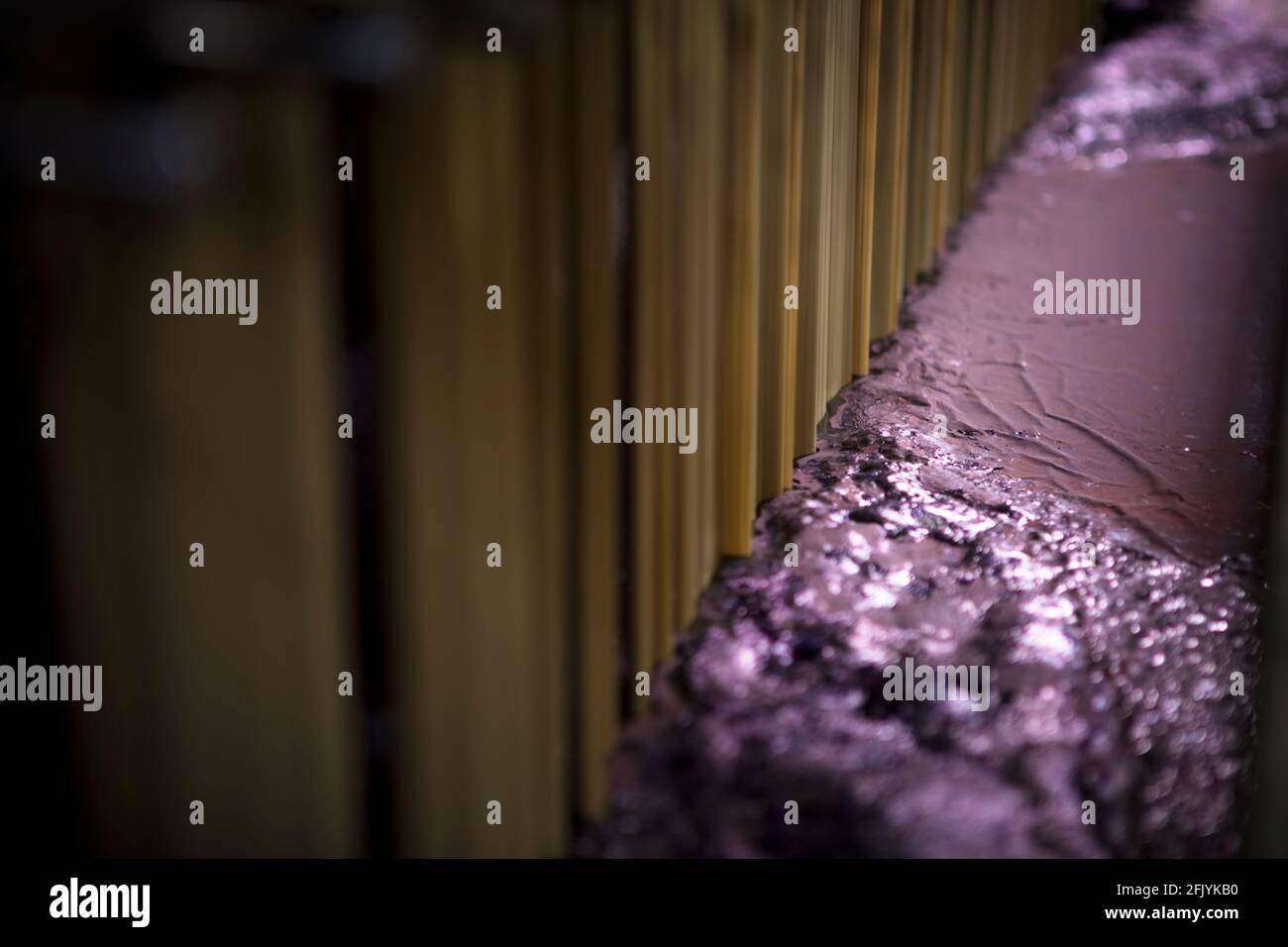 Gigantic rope dyeing machine for making denim fabric Stock Photo - Alamy