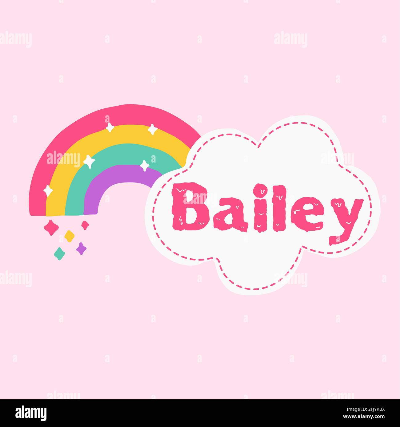 girl name design Stock Photo - Alamy