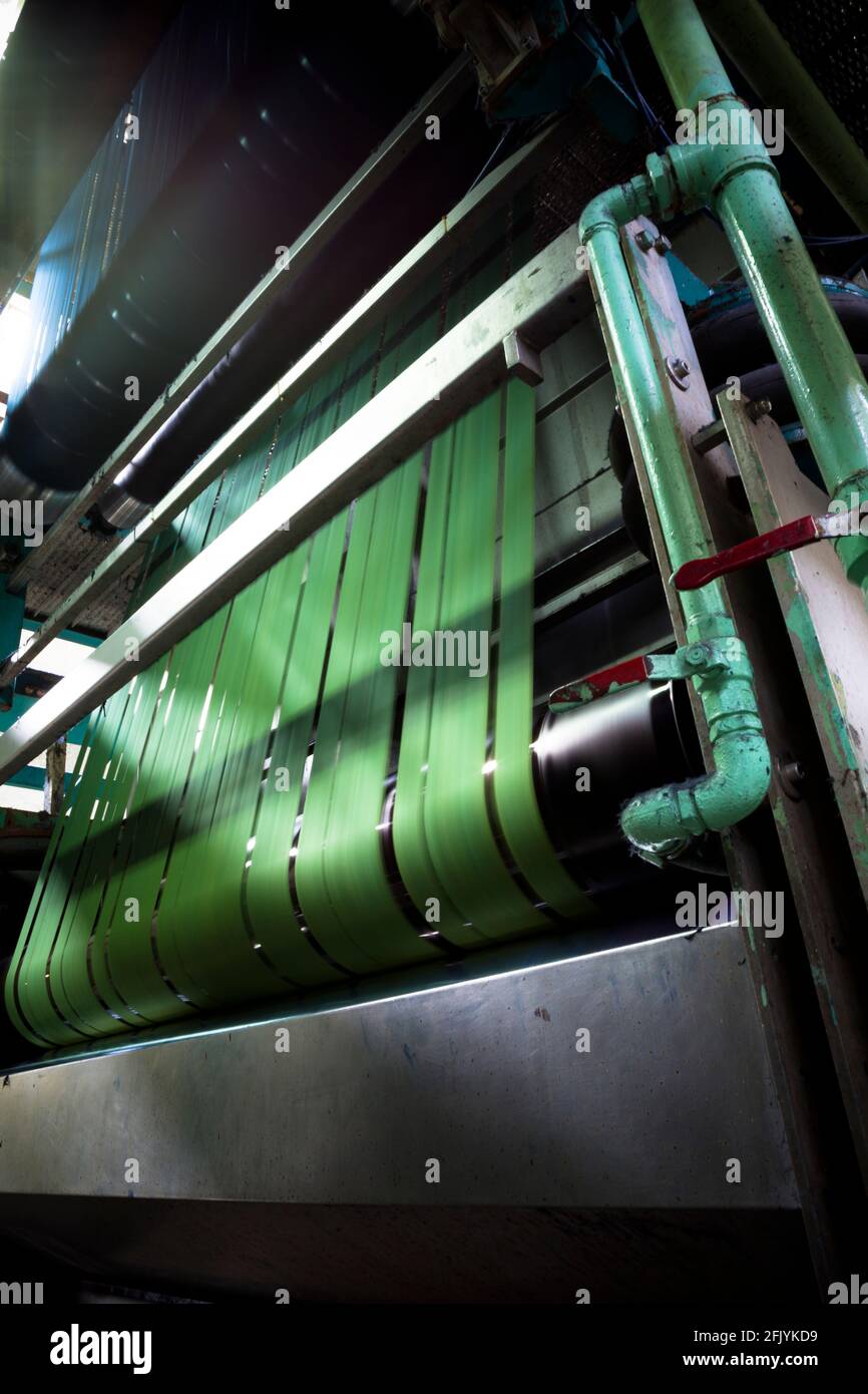 Process of denim jeans manufacturing hi-res stock photography and ...