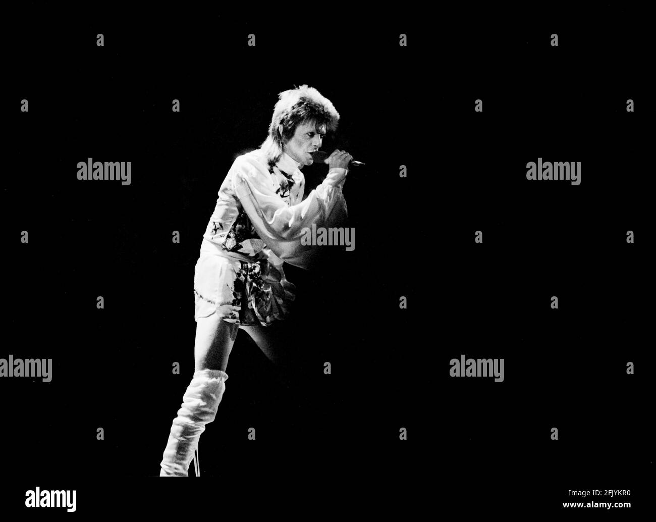 LONDON: David Bowie performs live on stage at Earls Court Arena on May ...