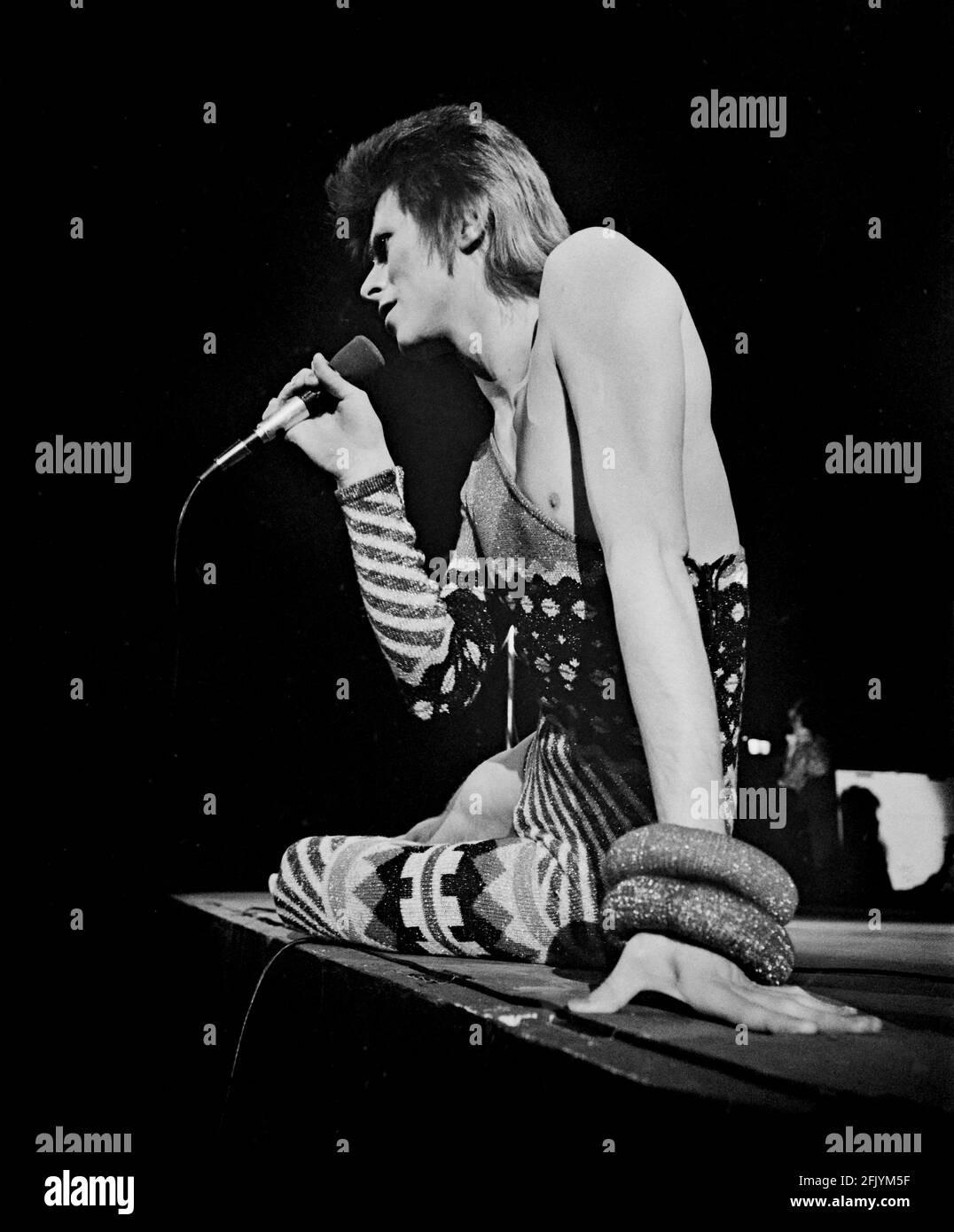LONDON: David Bowie performs live on stage at Earls Court Arena on May ...