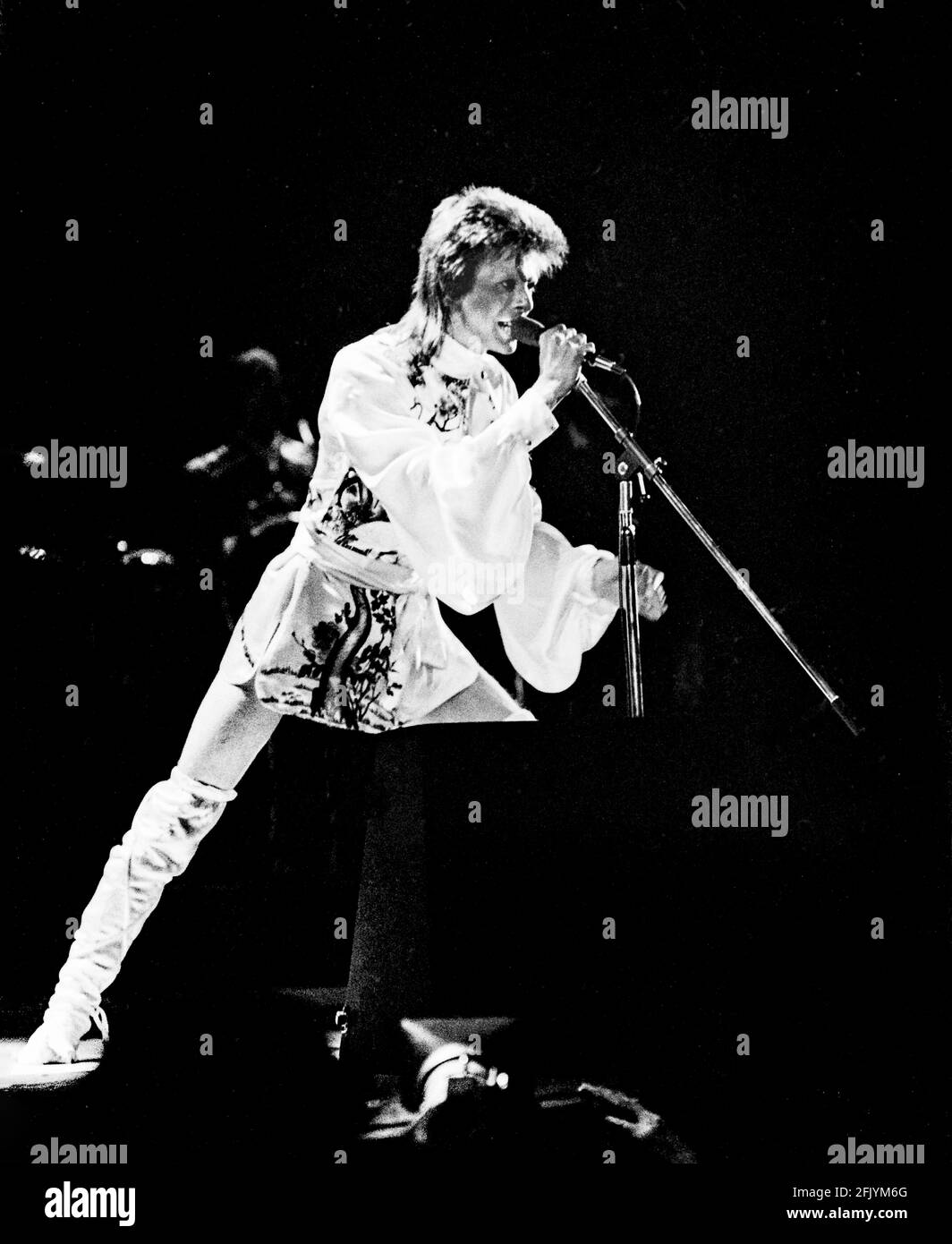 LONDON: David Bowie performs live on stage at Earls Court Arena on May ...
