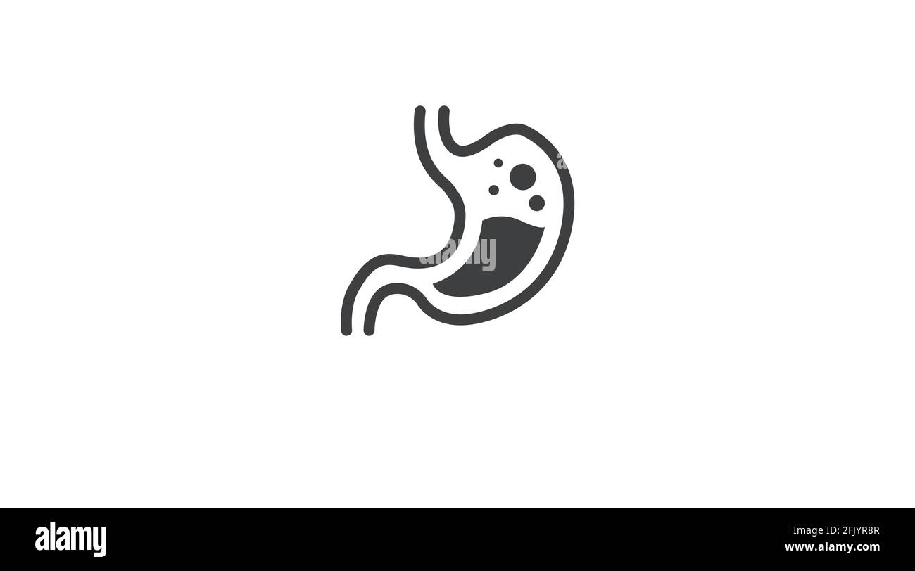 Stomach Icon. Vector isolated illustration of a stomach Stock Vector ...