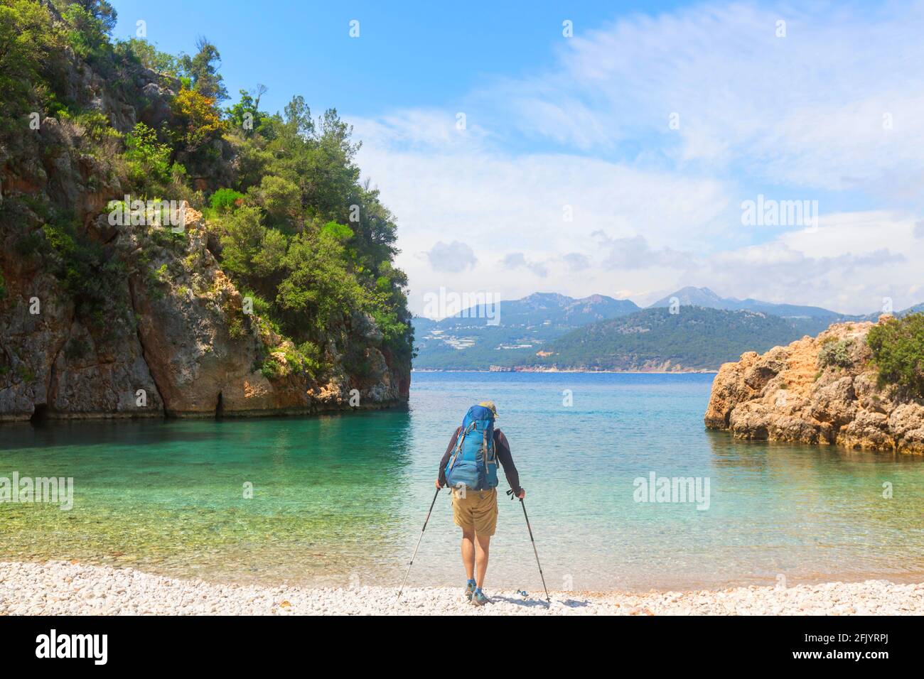 Beautiful nature landscapes in Turkey mountains. Lycian way is famous ...