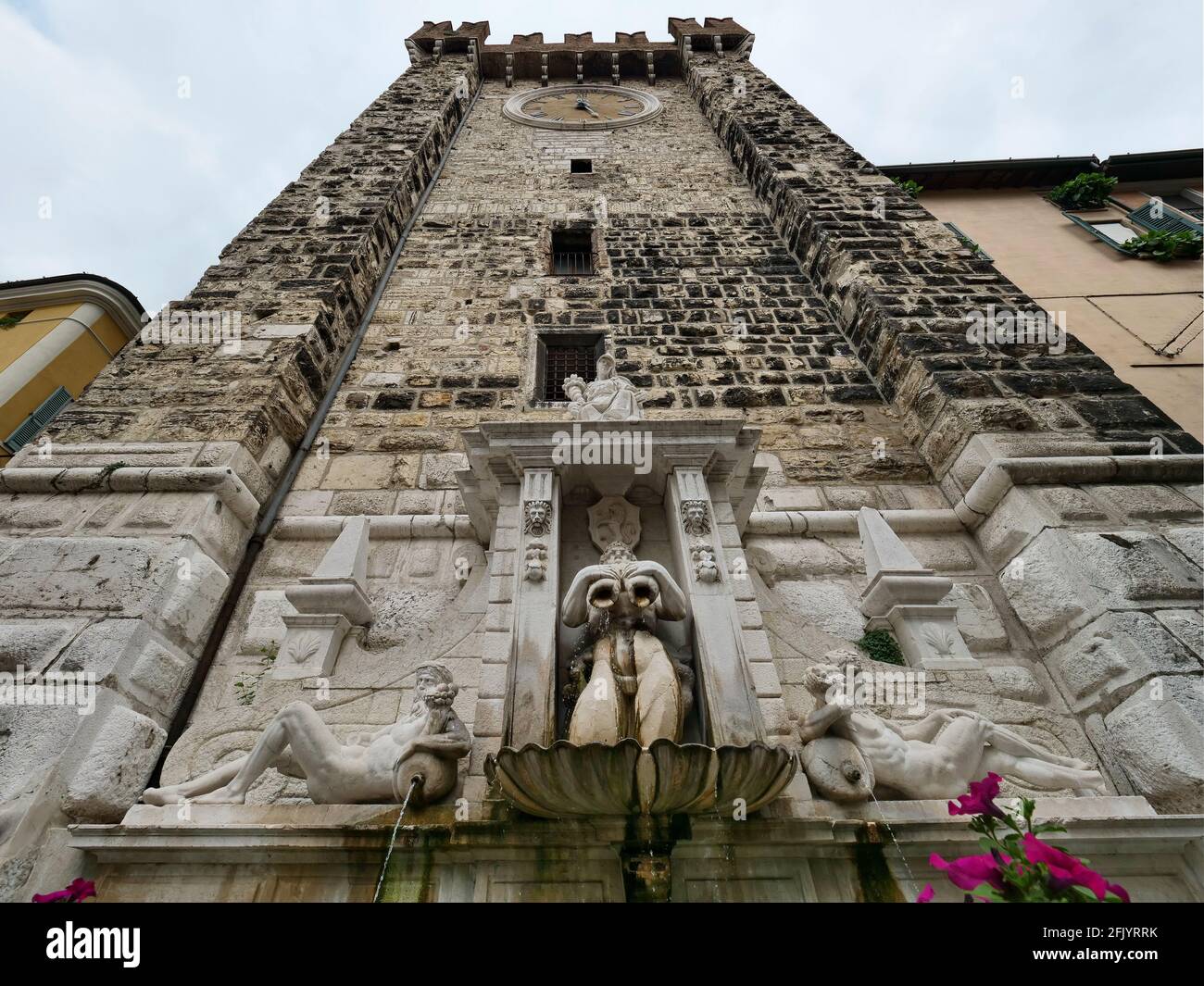 Torre della pallata clock tower in brescia hi-res stock photography and ...