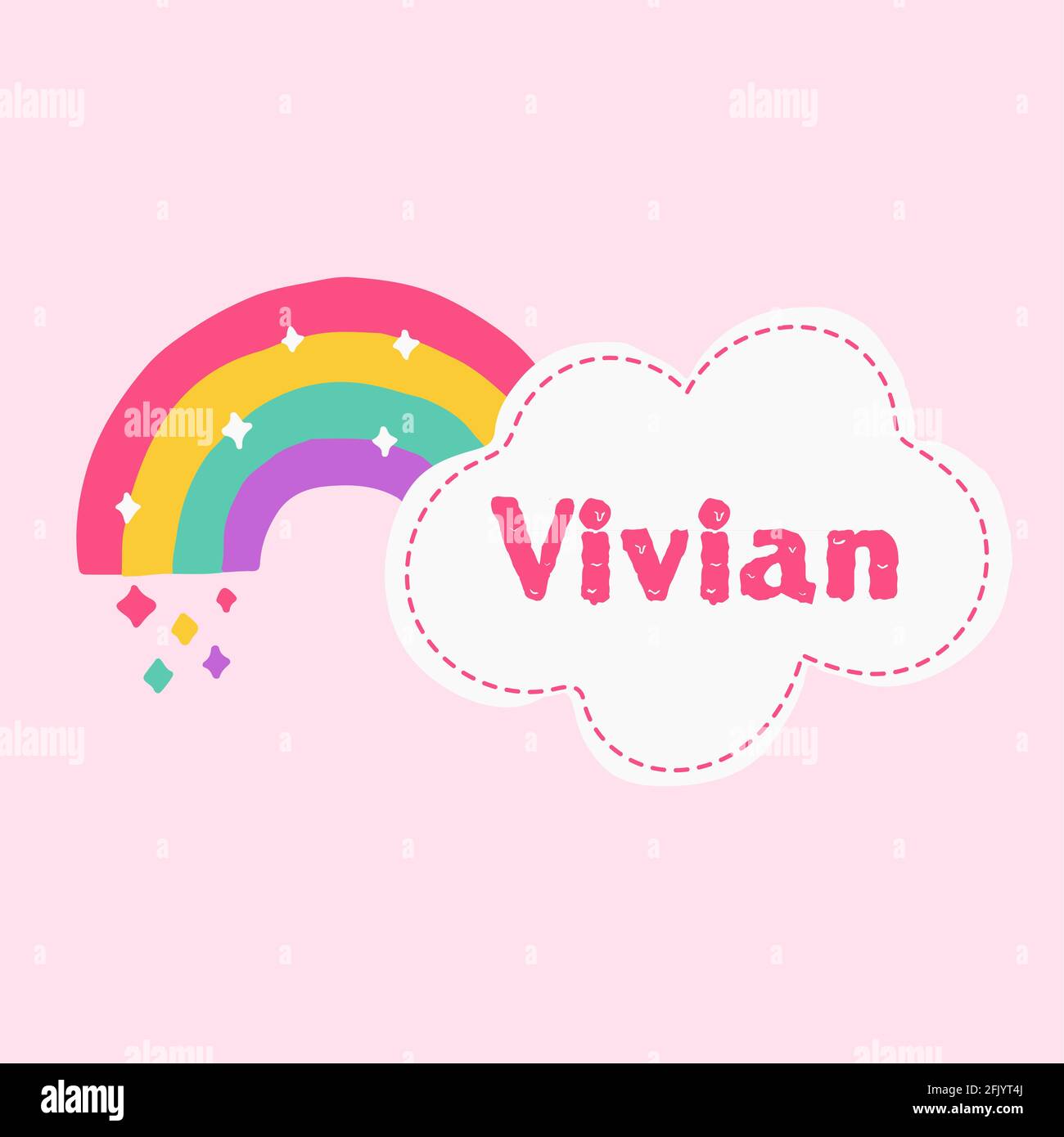 girl name design Stock Photo - Alamy