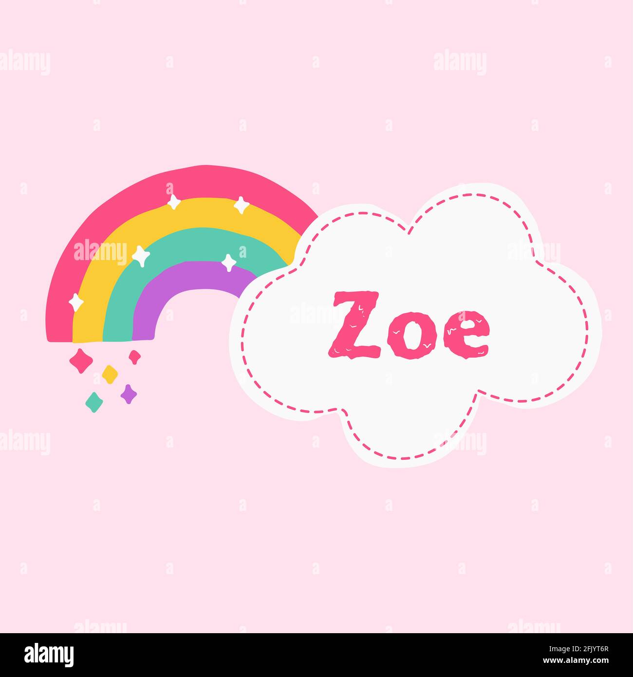 Zoe name design hi-res stock photography and images - Alamy