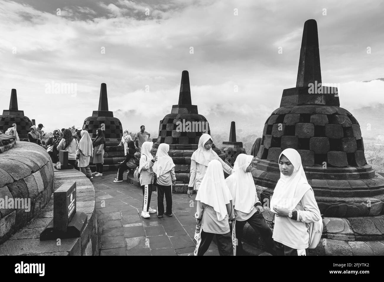 Typical indonesia architecture Black and White Stock Photos & Images ...