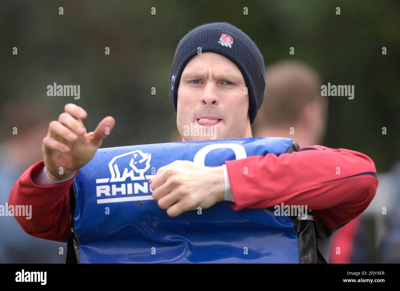 ENGLAND RUGBY TEAM TRAINING AT BATH UNI FOR THERE SIX NATIONS MATCH ...