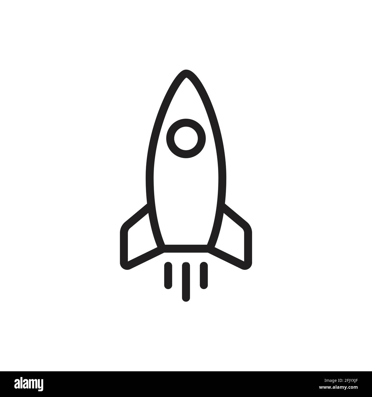 Campaign launch vector icon rocket symbol for graphic design, logo, web ...