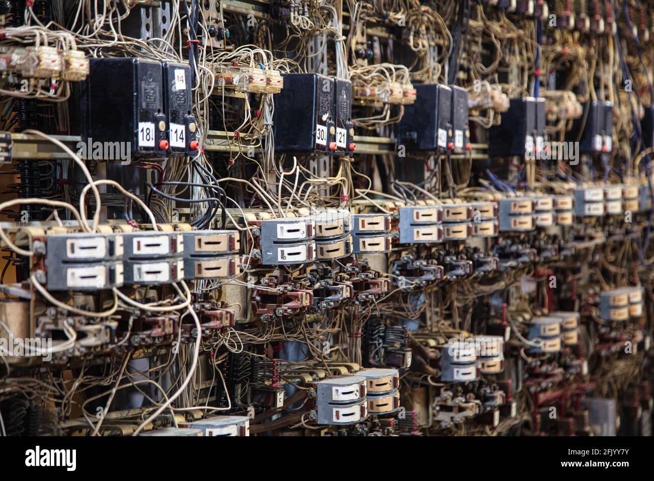 old machine generator room, hall Stock Photo - Alamy