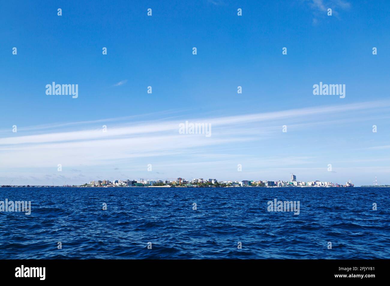 Male in the Maldives. Male is the capital city of the Maldives Stock ...