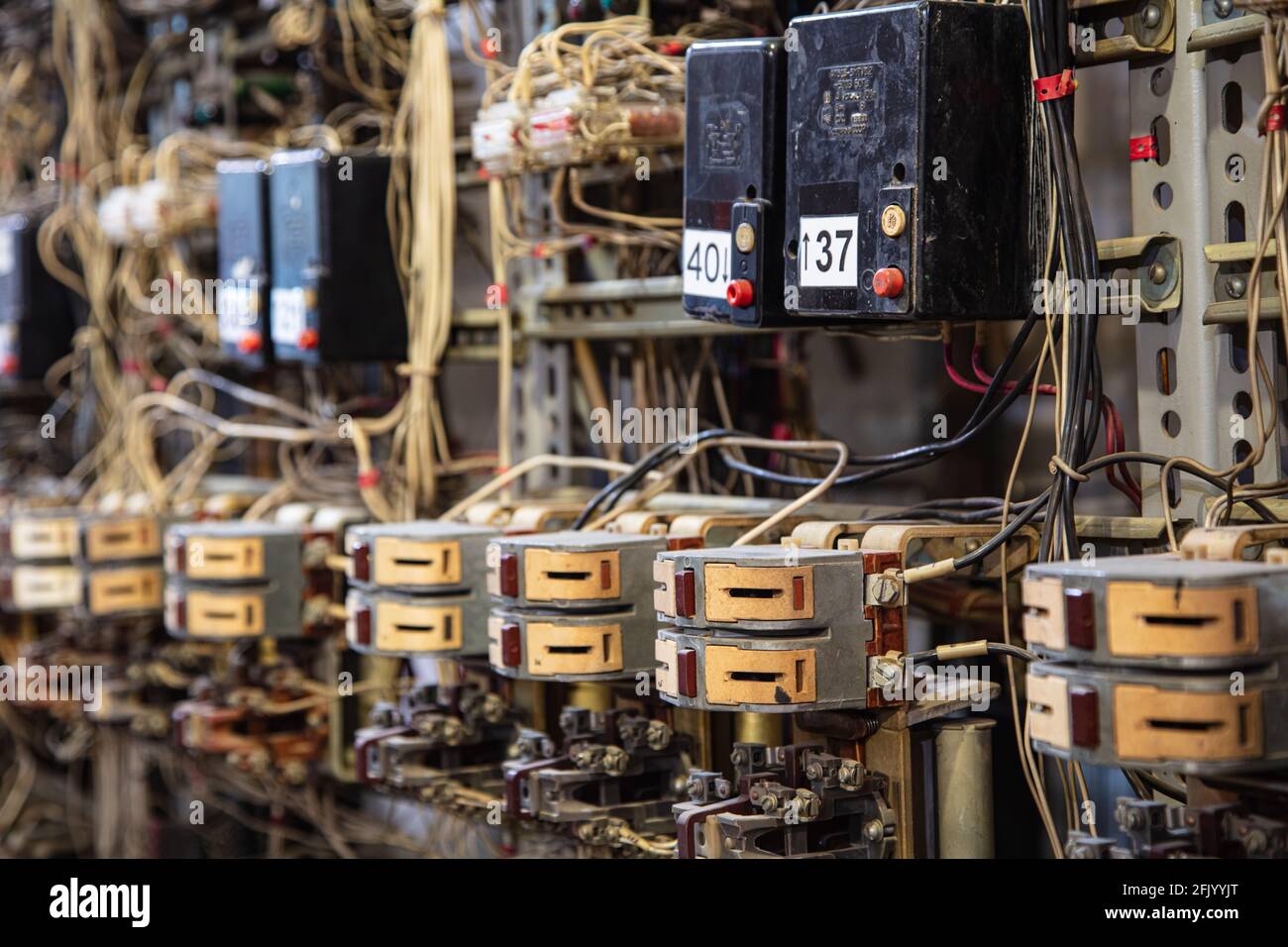 old machine generator room, hall Stock Photo - Alamy