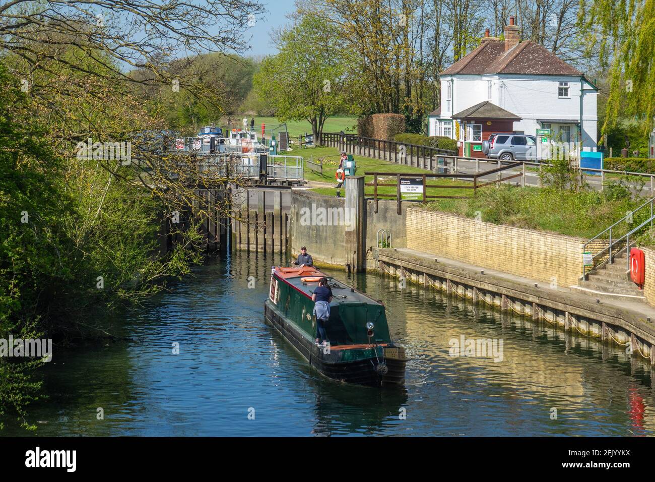 England, Oxfordshire, River Thames at Culham lock Stock Photo - Alamy