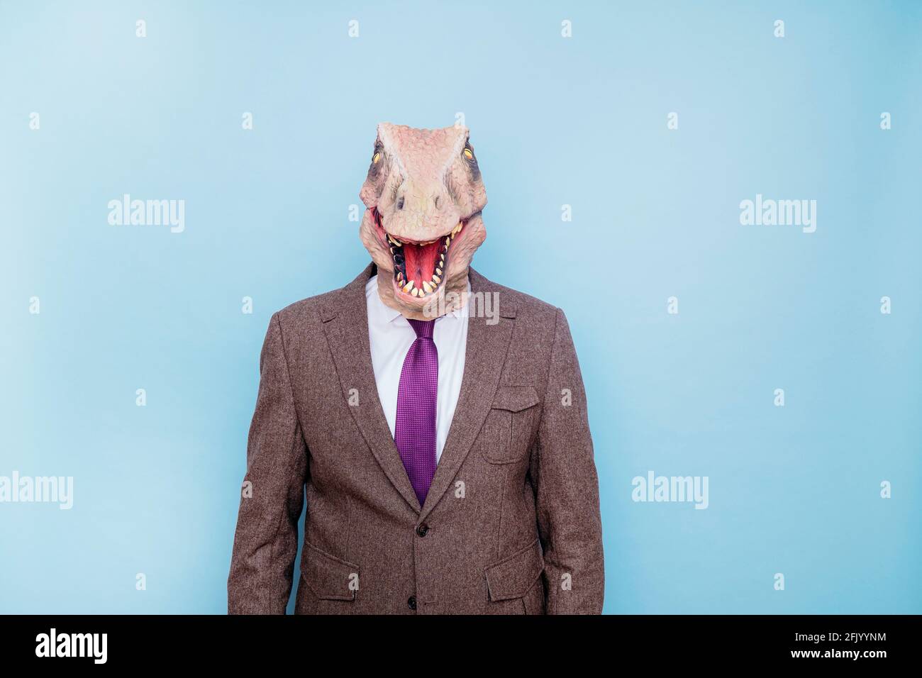 Portrait of man with lizard head and tie Stock Photo - Alamy