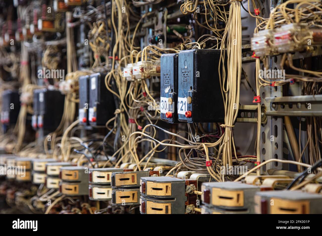 old machine generator room, hall Stock Photo - Alamy