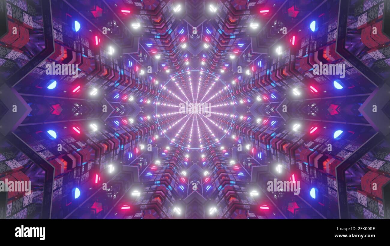 Colorful neon lights geometric hi-res stock photography and images - Alamy