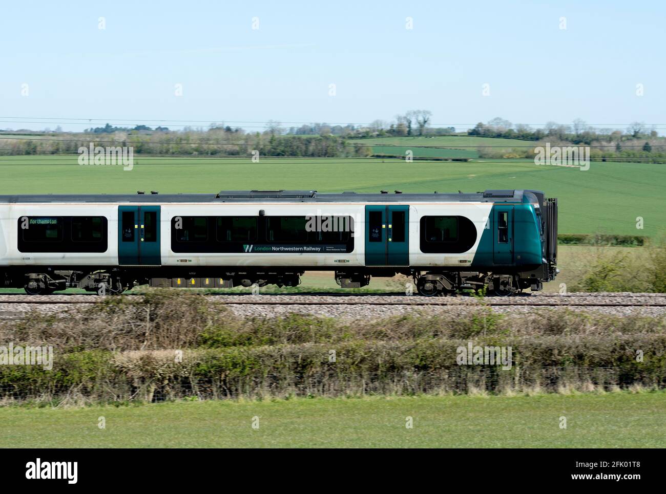 London Northwestern Railway Class 350 electric train, side view ...