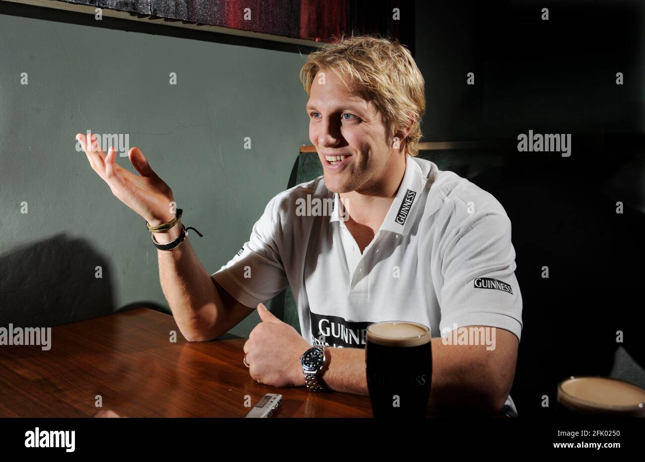 LEWIS MOODY (LEICESTER & ENGLAND) 20/1/10. PICTURE DAVID ASHDOWN Stock ...