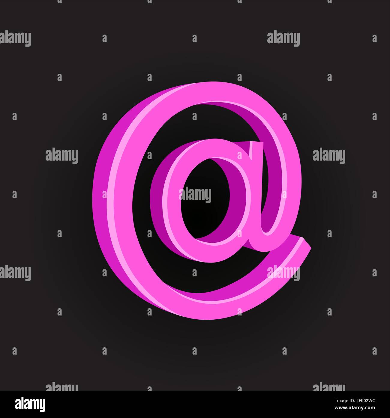 pink color email sign symbol Stock Vector Image & Art - Alamy