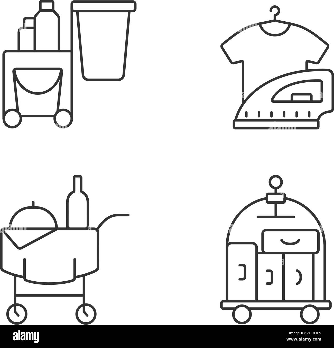 Business services set linear Stock Vector Images - Alamy