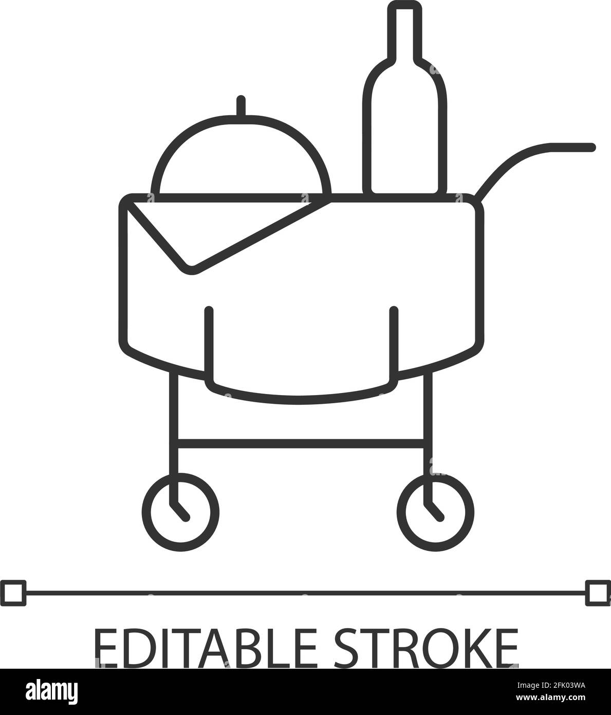 Room service linear icon Stock Vector Image & Art - Alamy