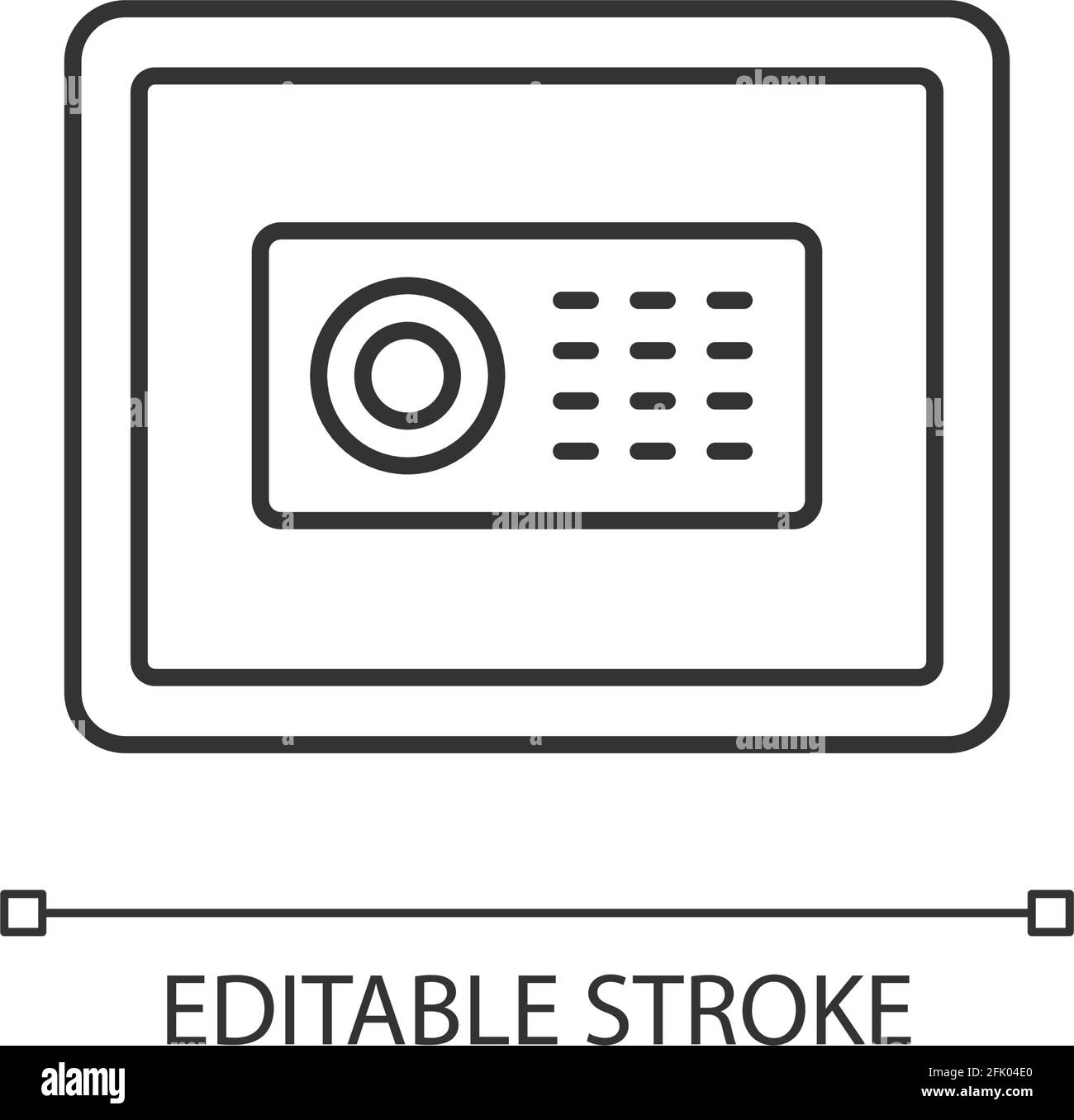 Safe linear icon Stock Vector Image & Art - Alamy