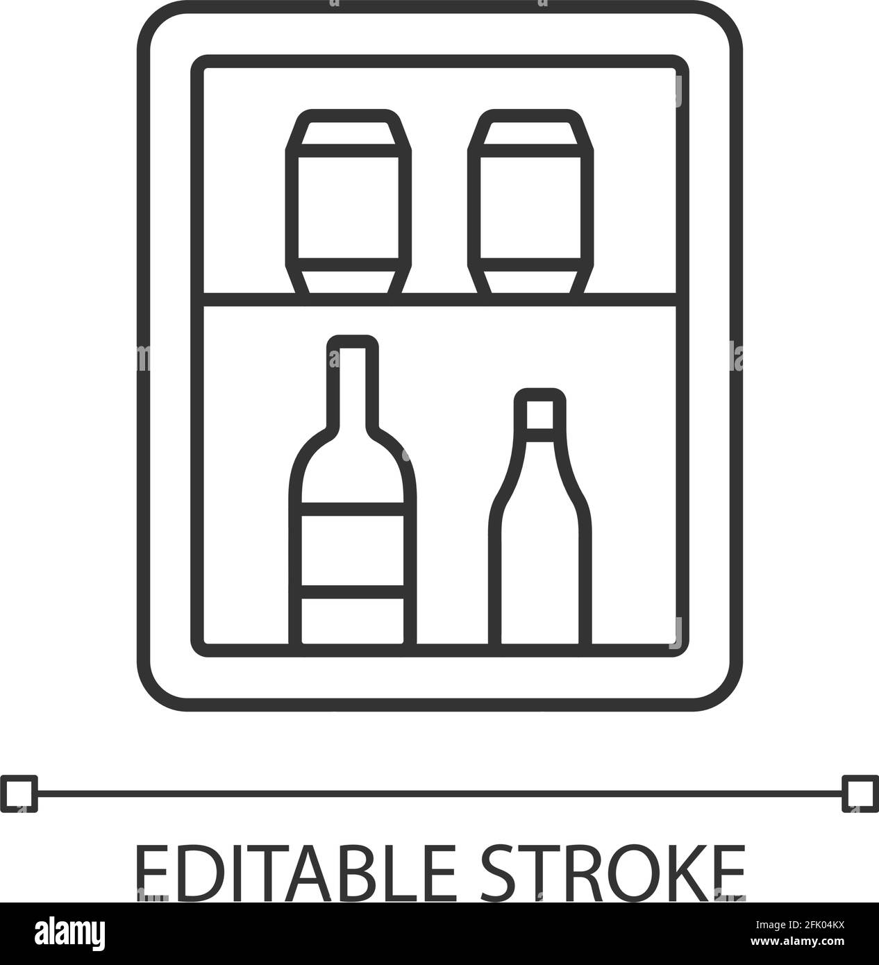 Luxury mini bar fridge Stock Vector Images - Alamy