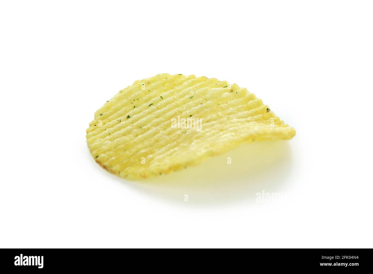 Tasty chips slice isolated on white background Stock Photo - Alamy