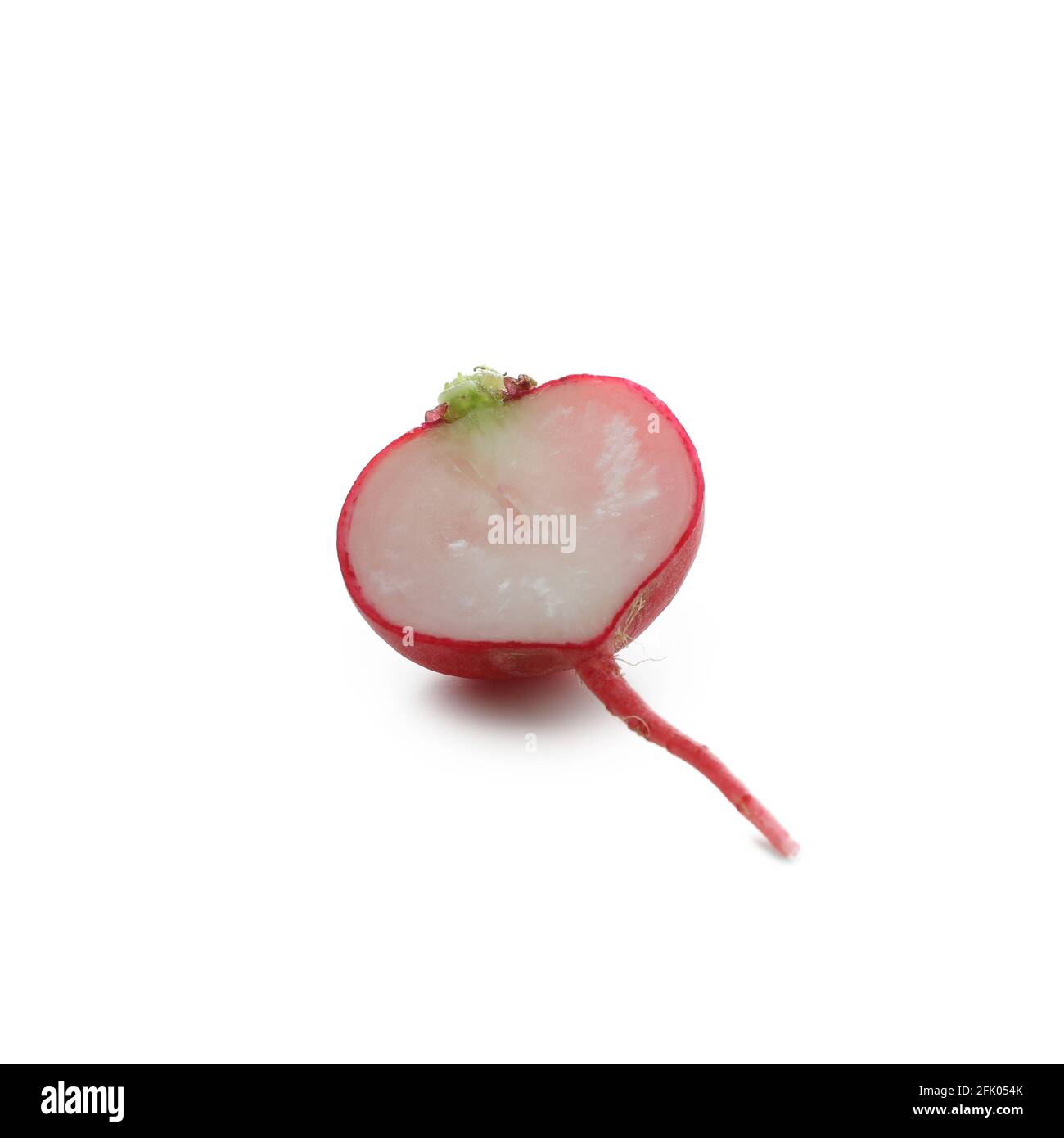 Half of radish isolated on white background Stock Photo - Alamy