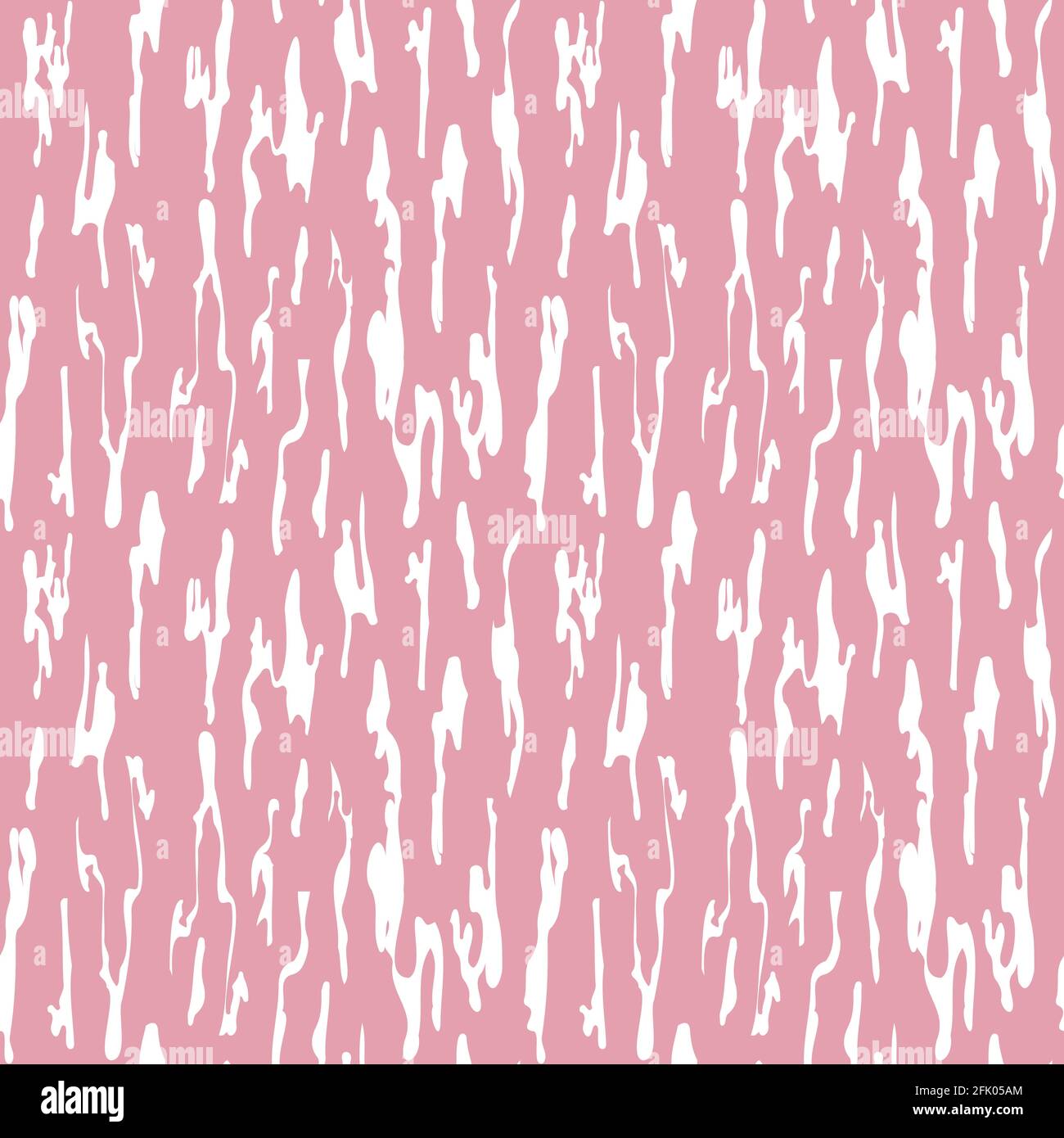 Abstract curved lines seamless pattern white smudge tracery on pink ...