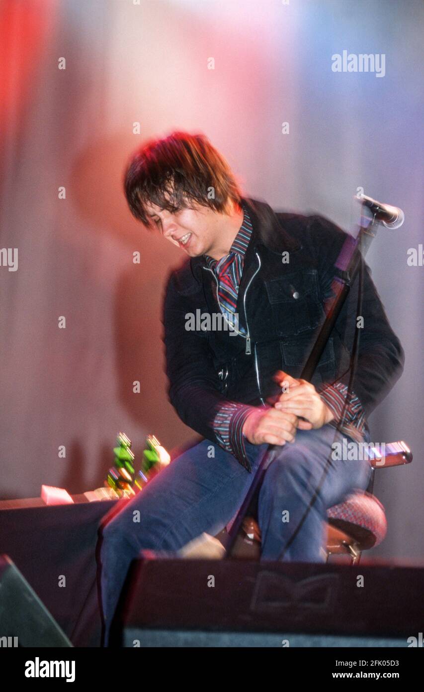 The Strokes at the Reading Festival 23rd August 2002. Reading, England ...