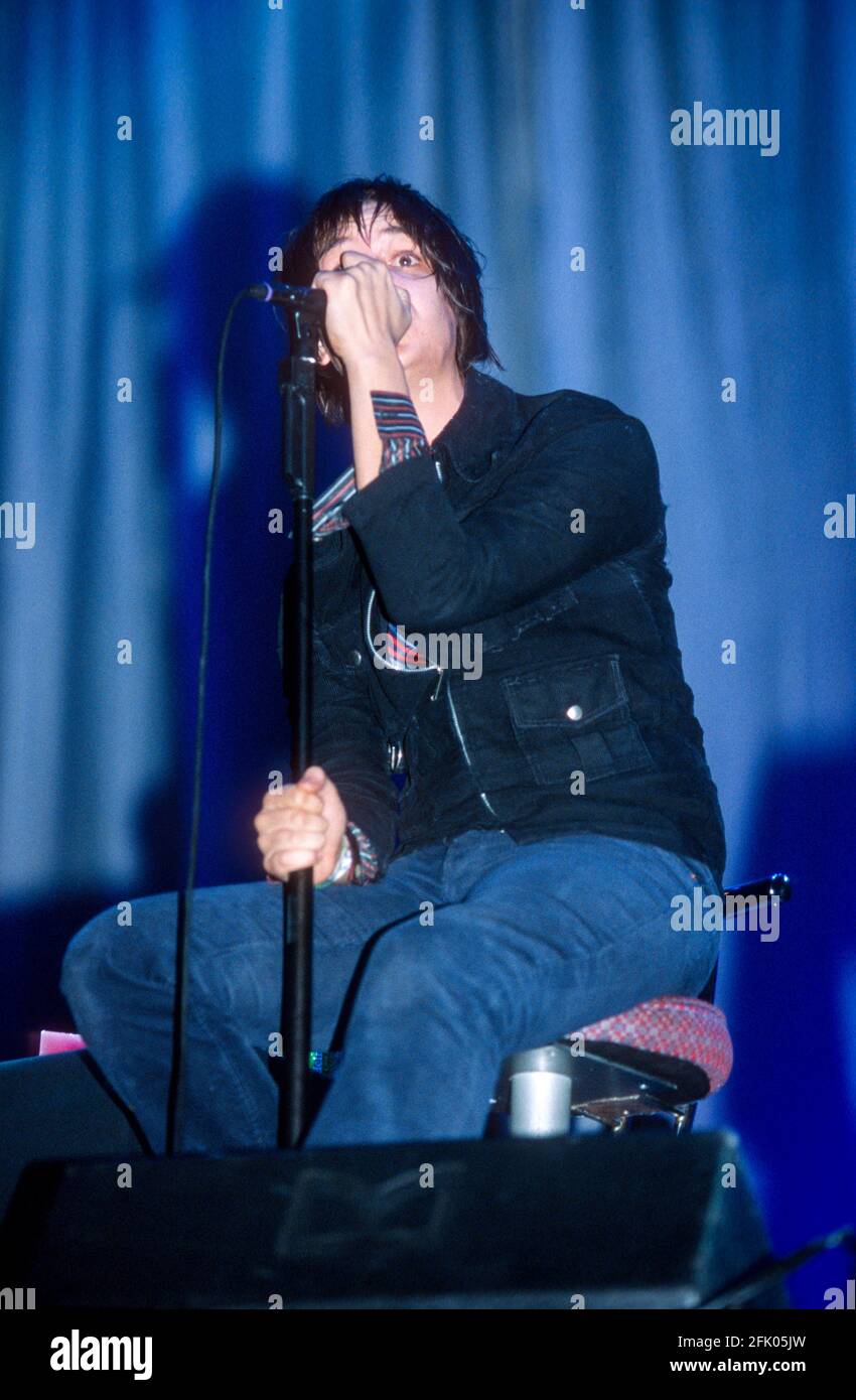 The Strokes at the Reading Festival 23rd August 2002. Reading, England ...