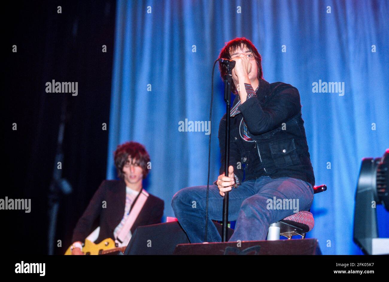 The Strokes at the Reading Festival 23rd August 2002. Reading, England ...