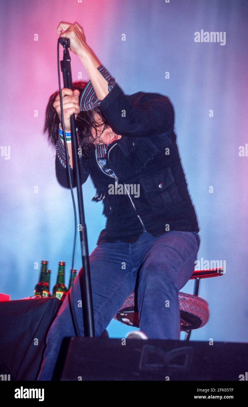 The Strokes at the Reading Festival 23rd August 2002. Reading, England ...