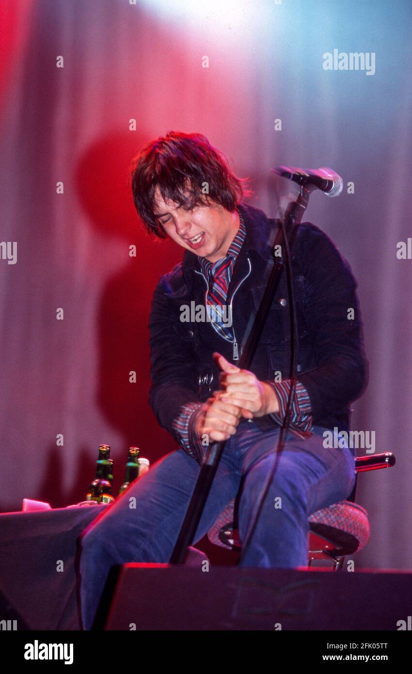 The Strokes at the Reading Festival 23rd August 2002. Reading, England ...