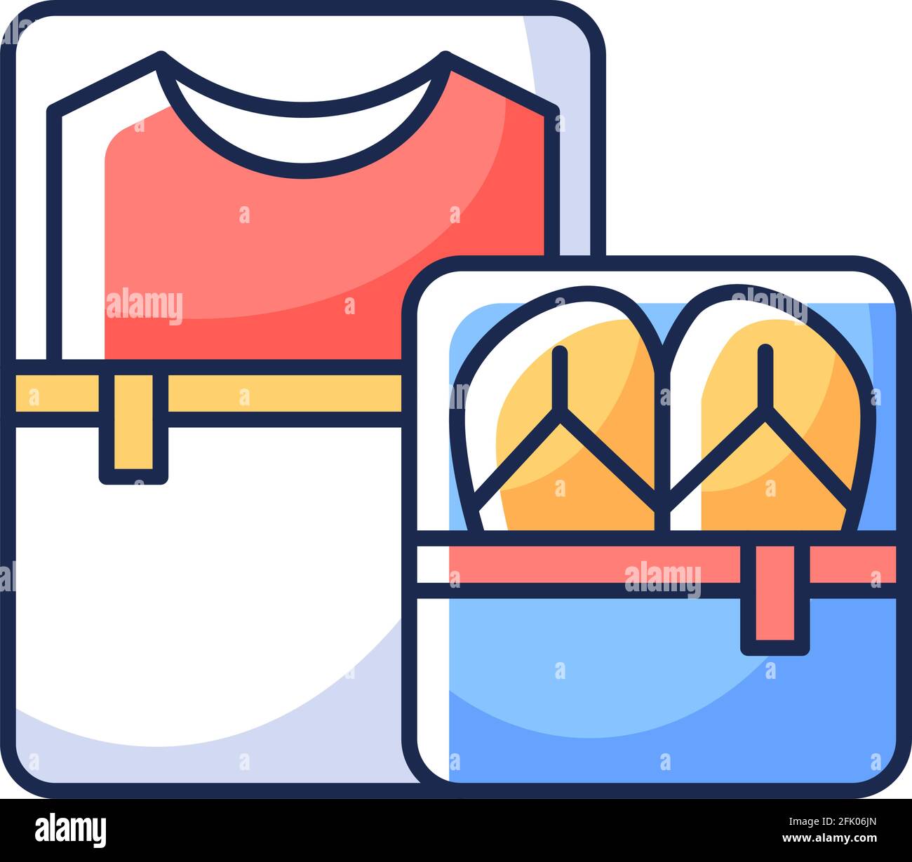 Packing cubes RGB color icon Stock Vector Image & Art - Alamy