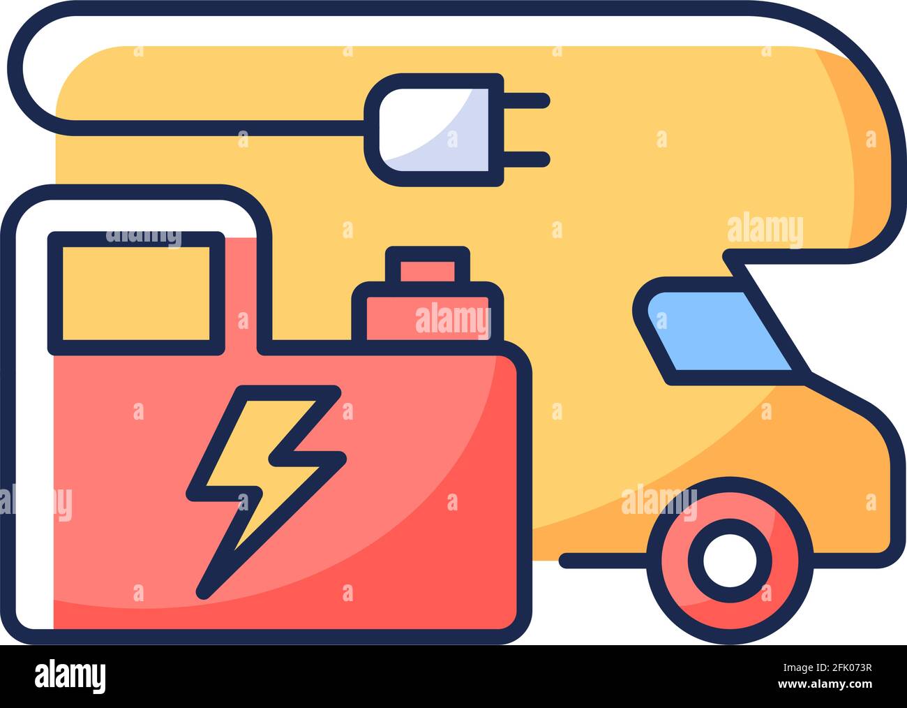 RV power generators RGB color icon Stock Vector Image & Art - Alamy