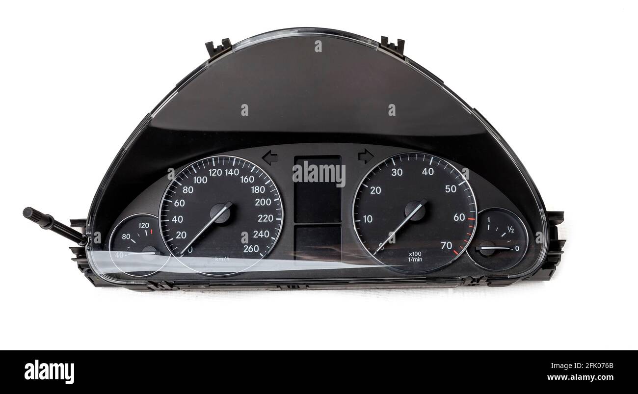 Car dashboard illuminated night Cut Out Stock Images & Pictures - Alamy