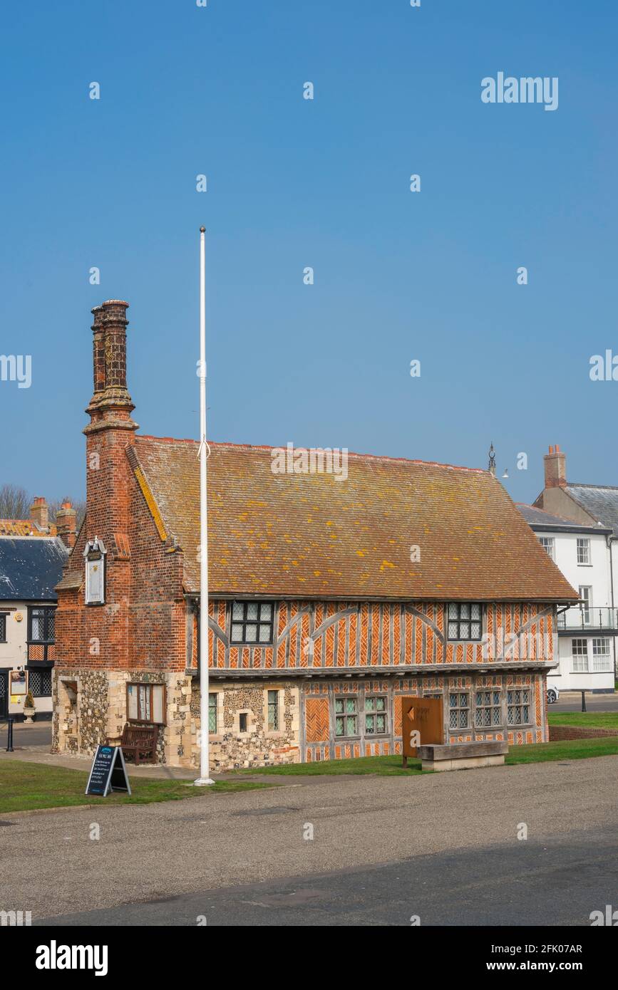 16th century architecture jettied timber framed building hi-res stock ...