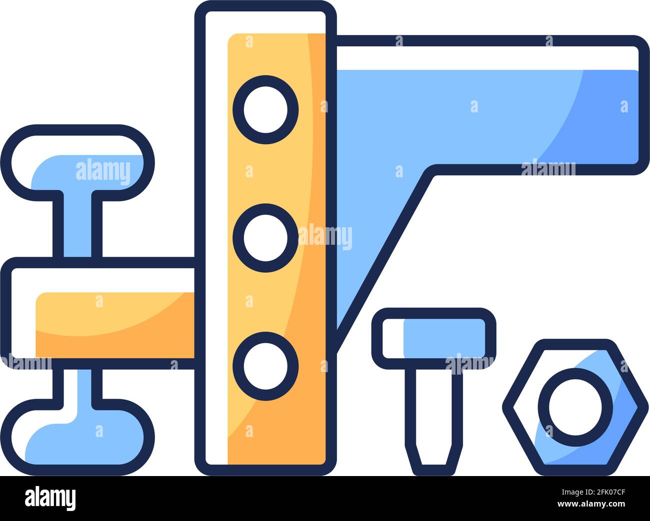 Trailer towing equipment RGB color icon Stock Vector Image & Art - Alamy