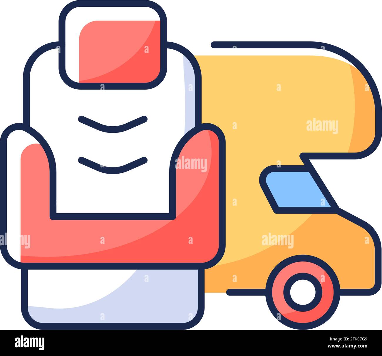 RV furniture RGB color icon Stock Vector Image & Art - Alamy