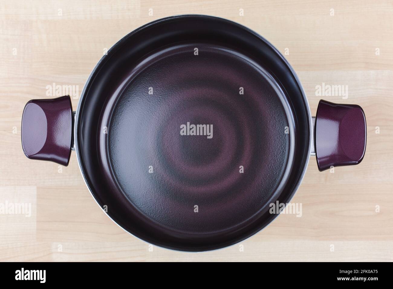 Large coated Stewpot, cooking pot in dark purple ruby color. Cookware ...