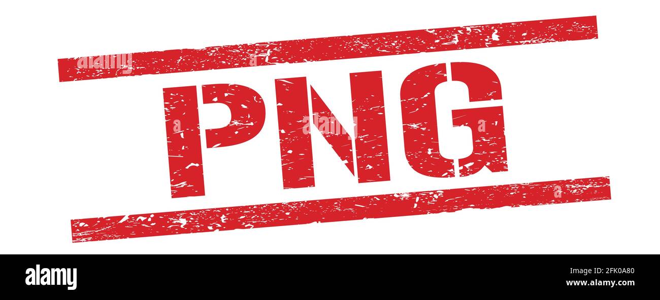 PNG text on red grungy rectangle stamp sign Stock Photo - Alamy