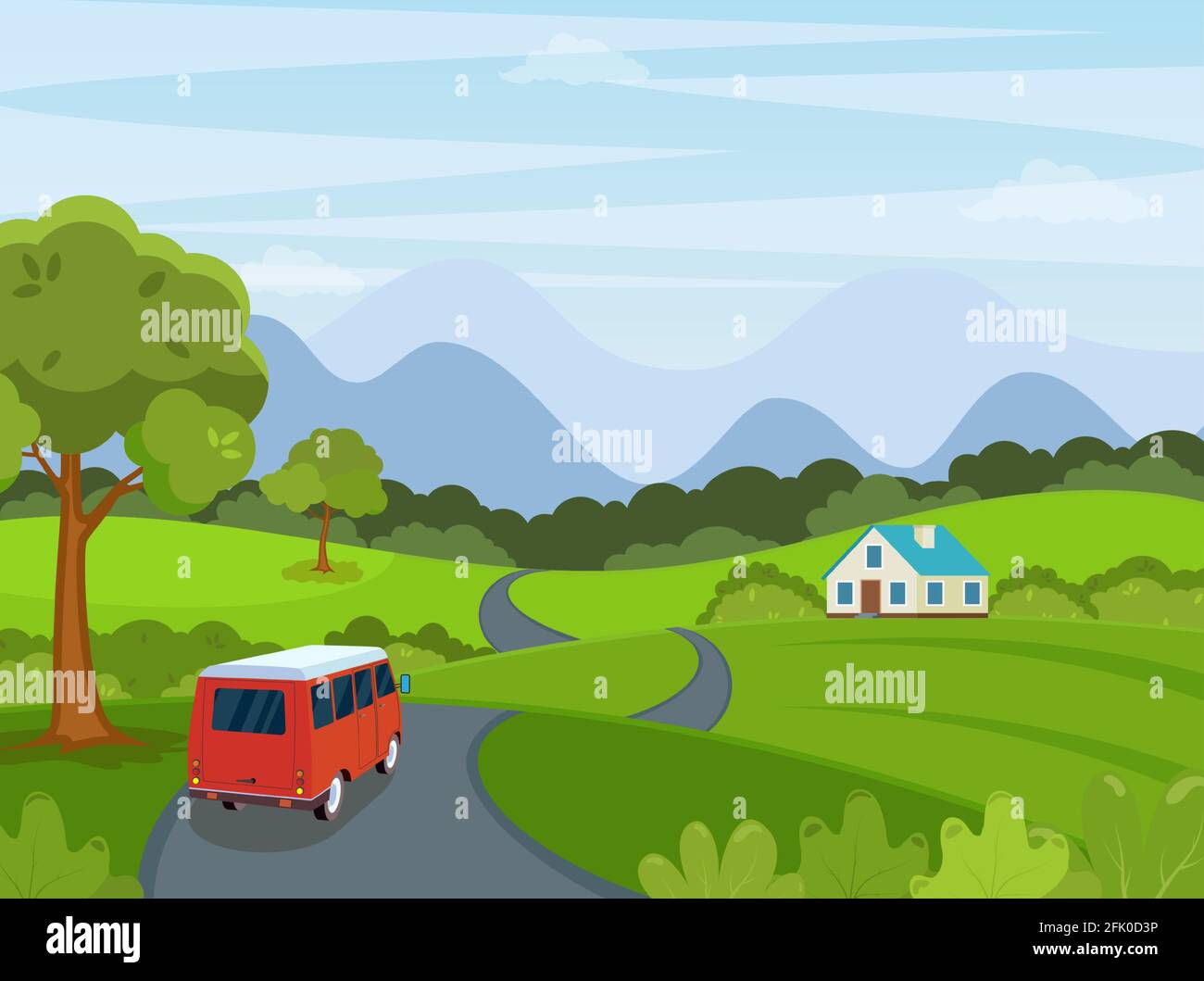 Spring Landscape background Stock Vector Image & Art - Alamy