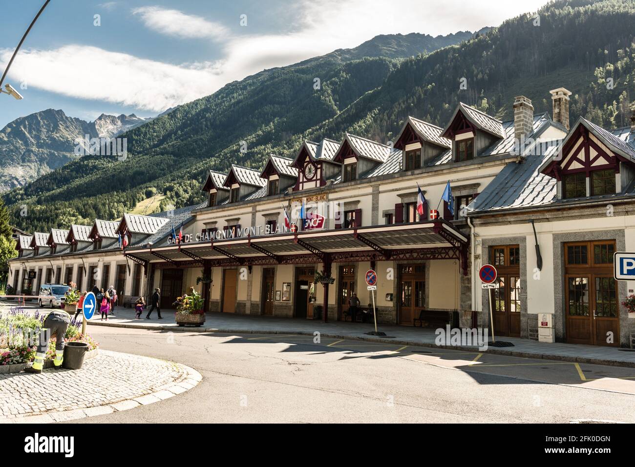Rail station, Alps, Chamonix, France, Europe Stock Photo - Alamy