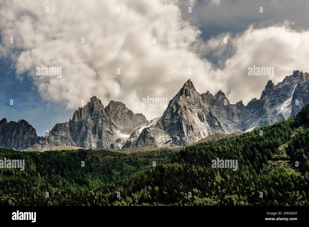 Val Veny valley, Monte Bianco mountain,Courmayeur; Valle d'Aosta; Italy ...