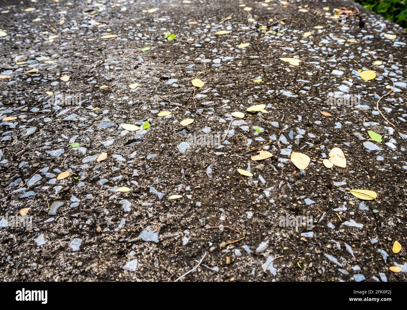 The old concrete pavement surface is more of an erosion Stock Photo - Alamy